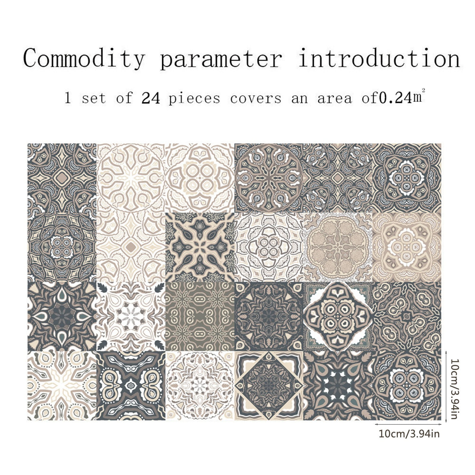 Celebrate Vintage Patterned Ceramic Tiles For Bedrooms Living Rooms ...