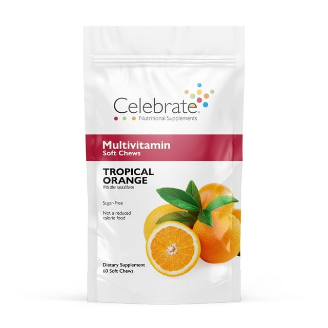 Celebrate Vitamins Bariatric Multivitamin Soft Chews, Tropical Orange ...