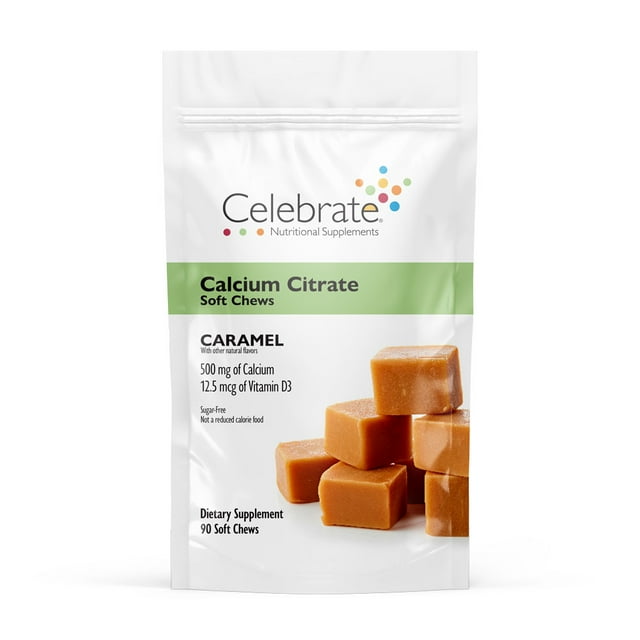 Celebrate Vitamins Calcium Citrate Soft Chewables, 500mg with Vitamin D ...