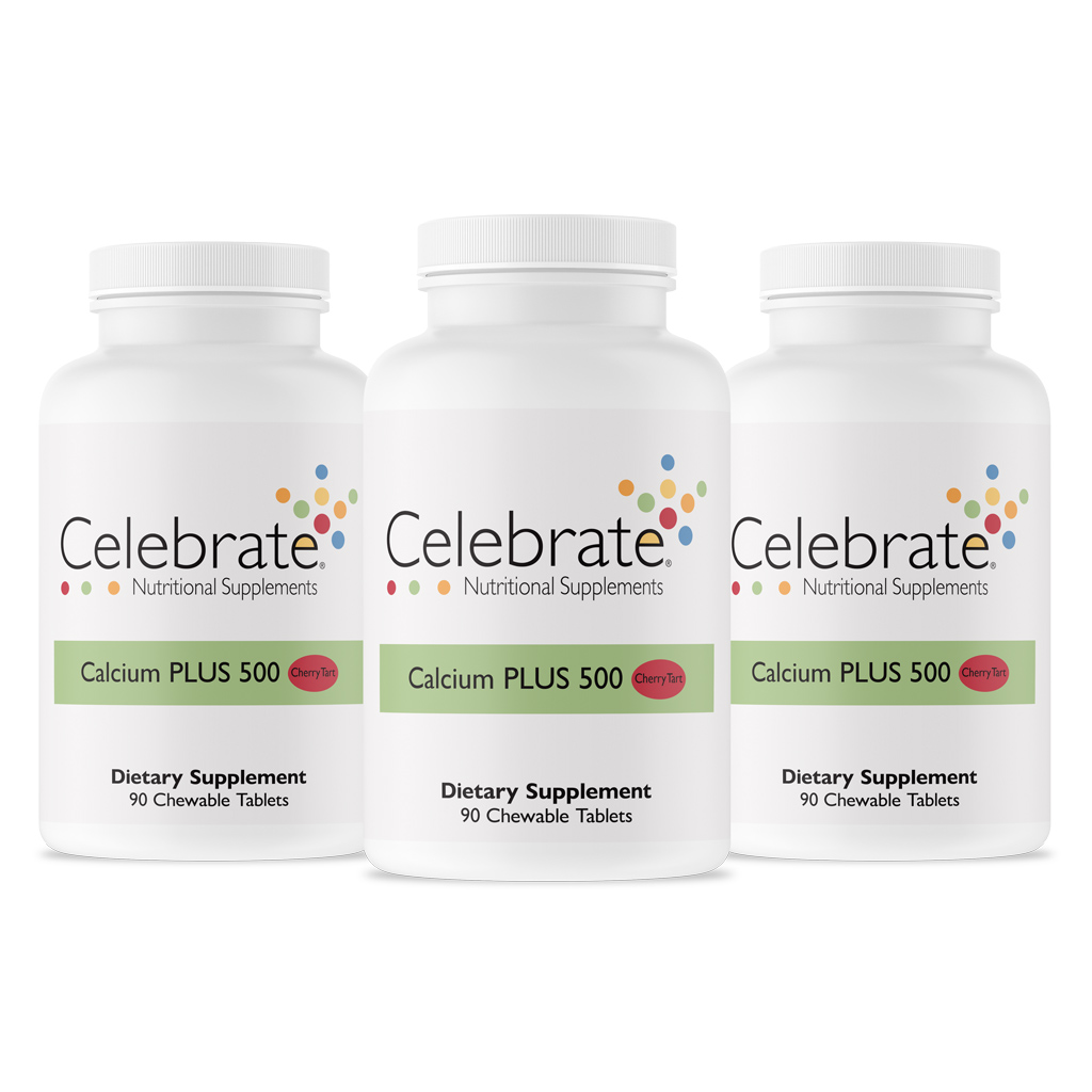 Celebrate Vitamins Calcium Plus 500 Chewable Tablets, 500 mg Calcium ...
