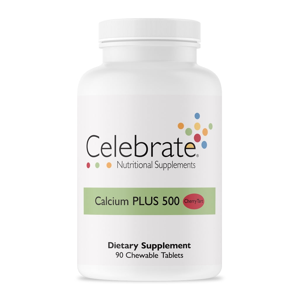 Celebrate Vitamins Calcium Plus 500 Chewable Tablets, 500 mg Calcium ...
