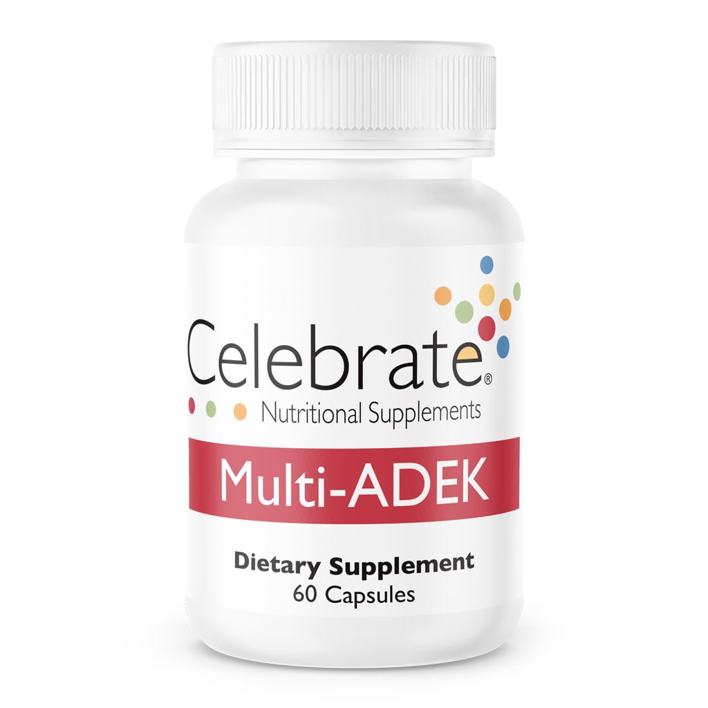 Celebrate Vitamins High ADEK Bariatric Multivitamin Capsules, Iron Free ...
