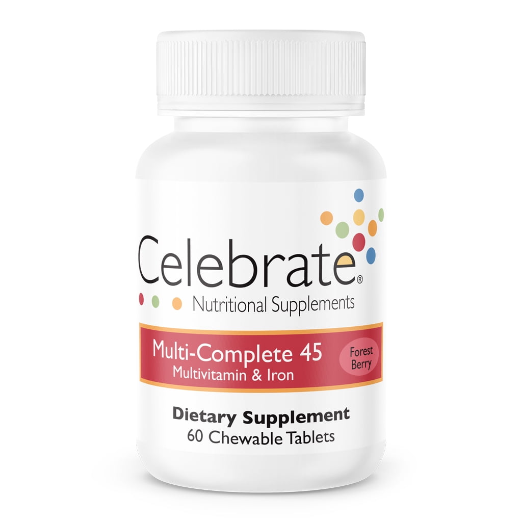 Celebrate Vitamins Multi-Complete 45 Bariatric Multivitamin with Iron ...