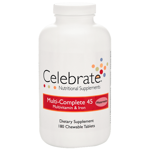 Celebrate Vitamins Multi-Complete 45 Bariatric Multivitamin with Iron ...