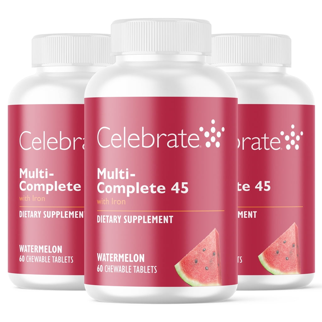 CELEBRATE VITAMINS Multi-Complete 45 Bariatric Multivitamin with Iron ...