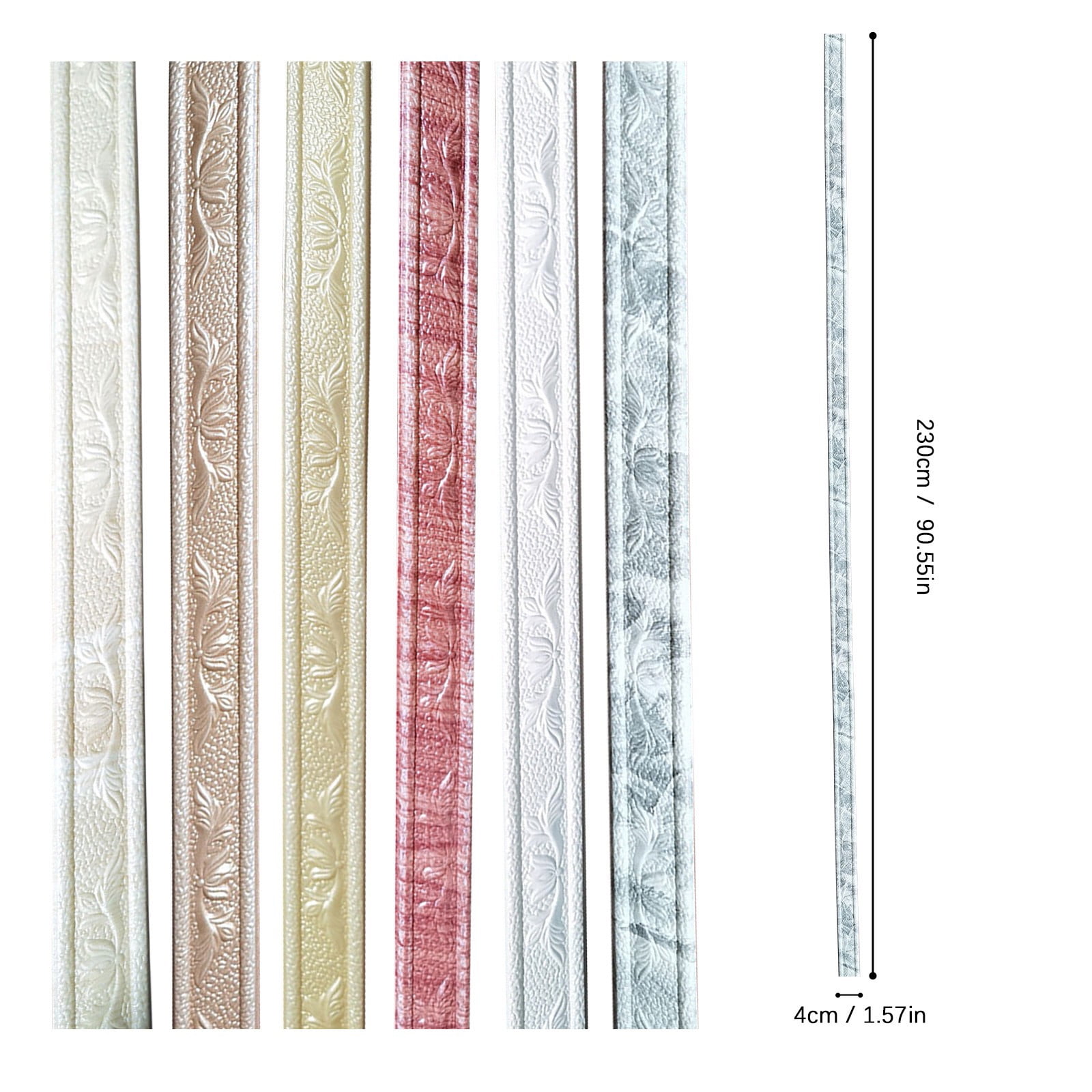 Celebrate Wall Trim Line Skirting Border 3D Pattern Sticker Decorative ...