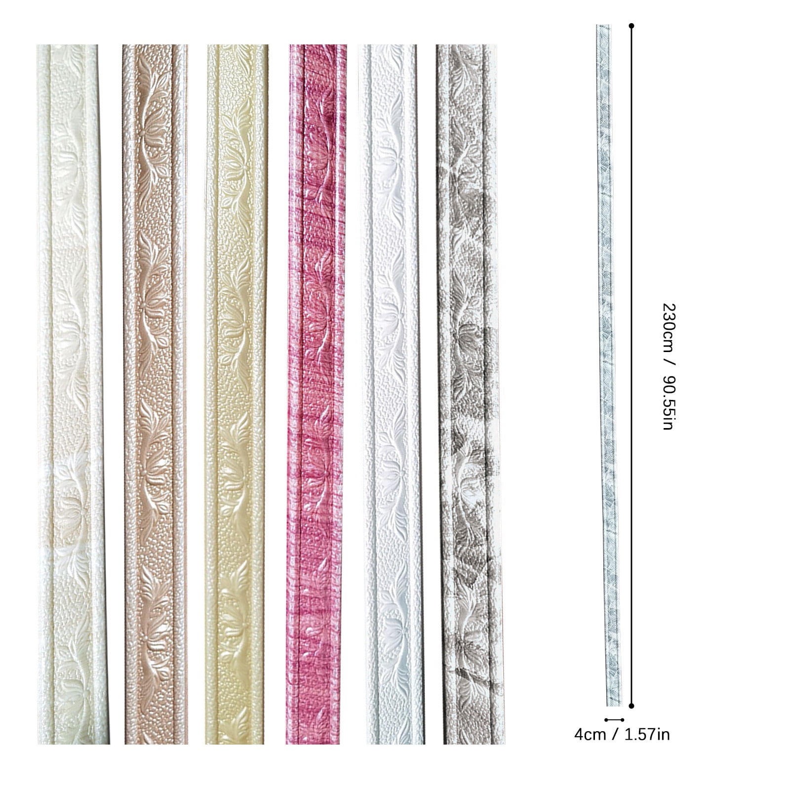 Celebrate Wall Trim Line Skirting Border 3D Pattern Sticker Decorative ...