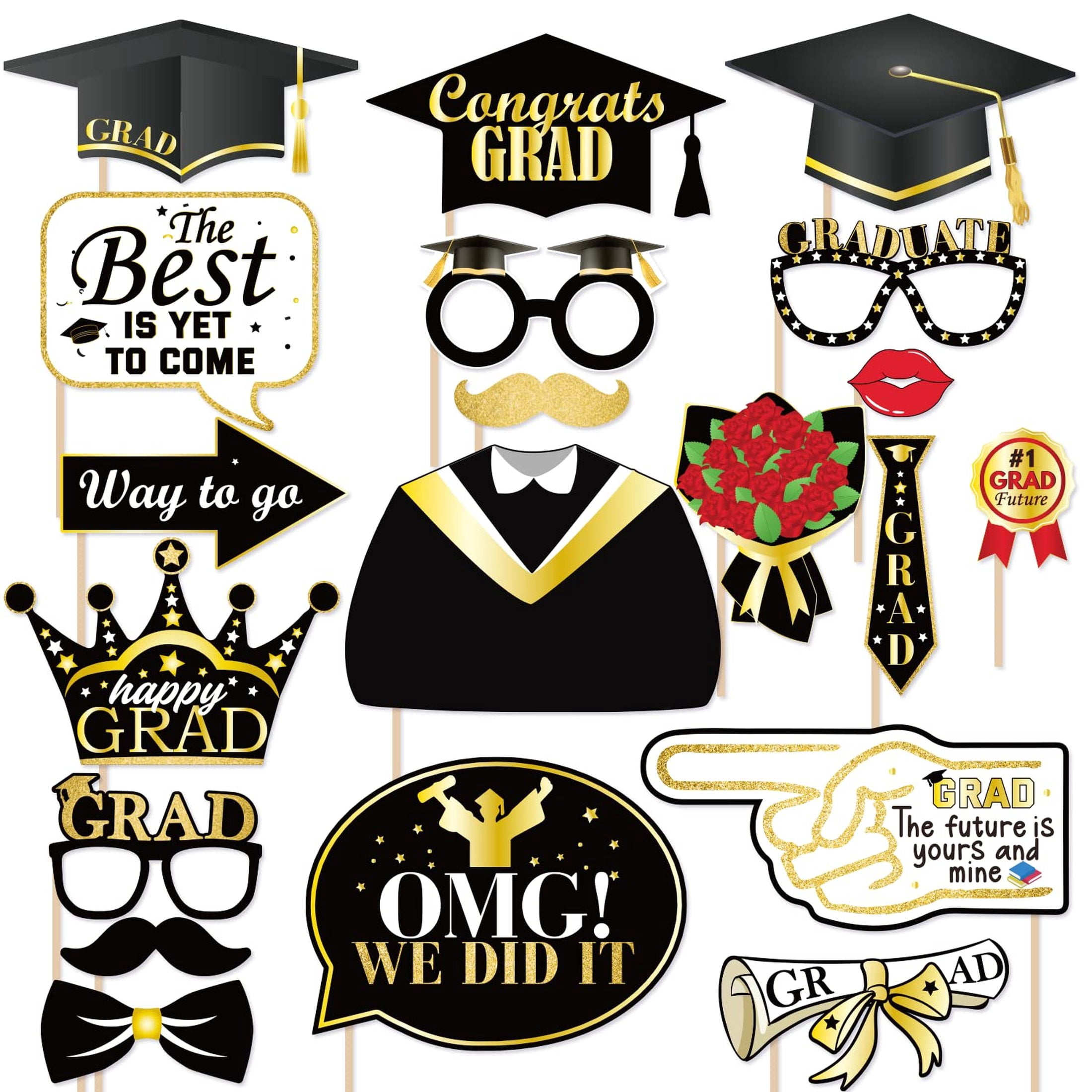 Celebrate Your Achievement with 2023 Graduation Photo Booth Props ...