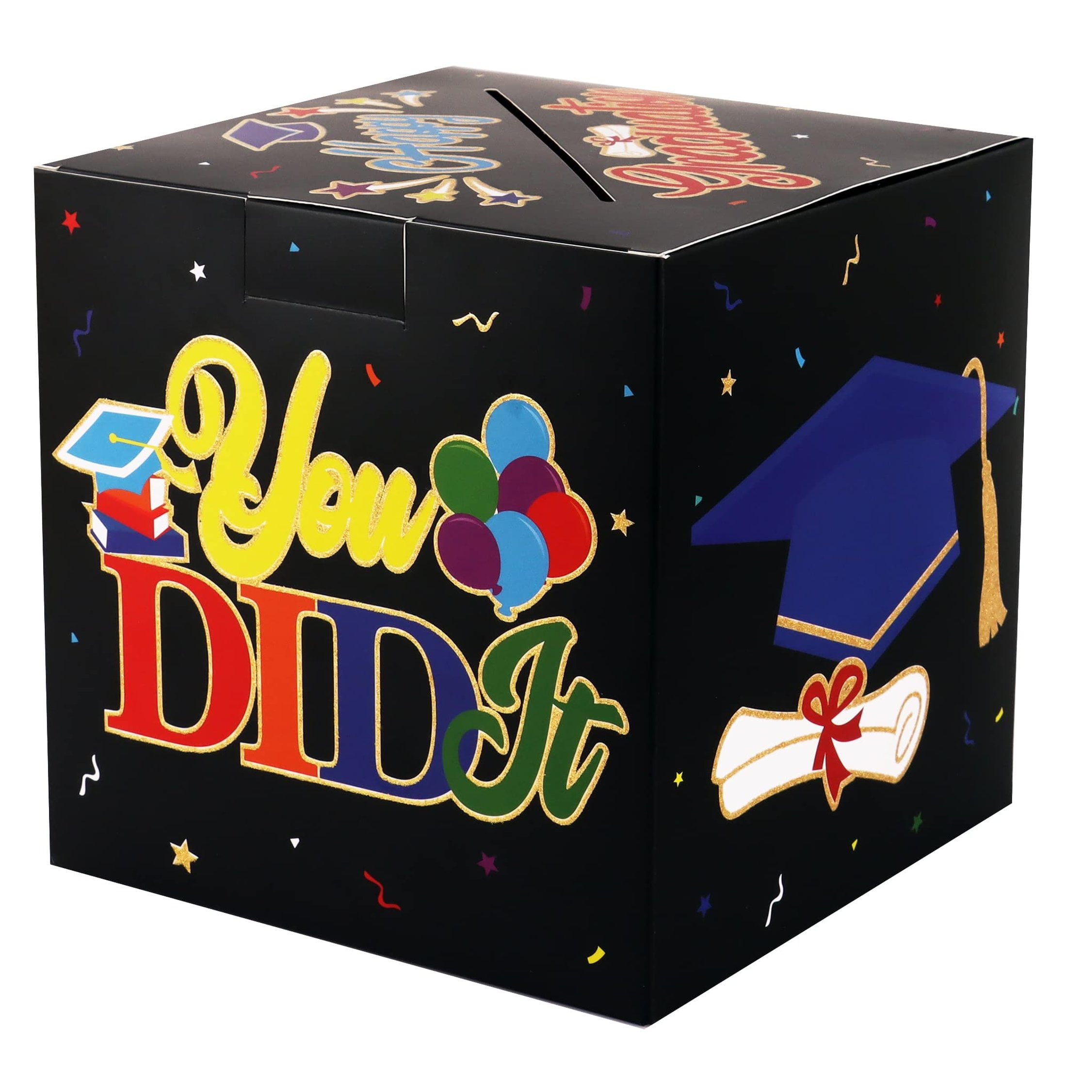 Celebrate Your Achievement Card Box - Glittery 2023 Graduation Decor ...