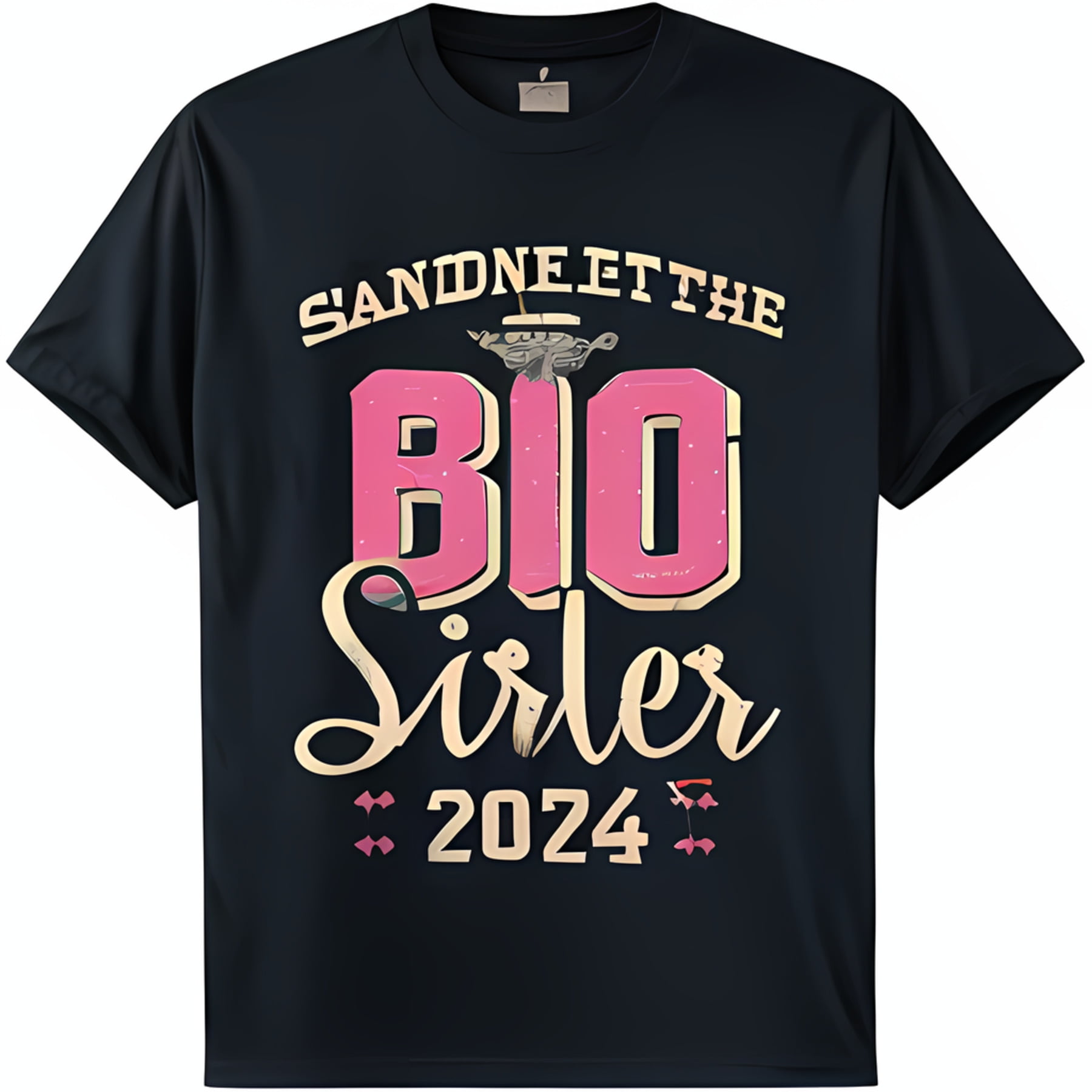Celebrate Your Bio Sister s Graduation 2024 with Stylish Black T-Shirt ...