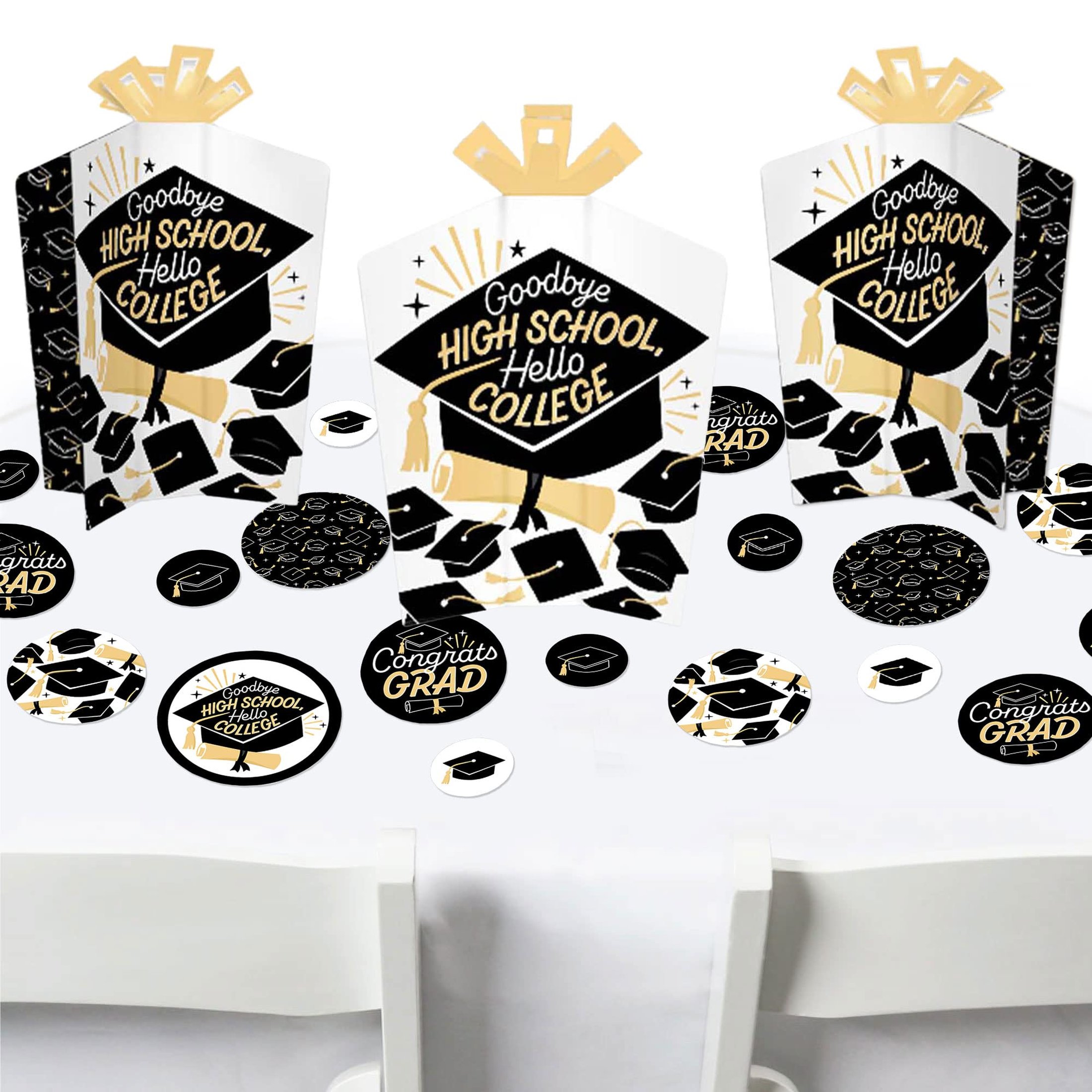 Celebrate Your Transition Graduation Party Decor Kit with Confetti and ...