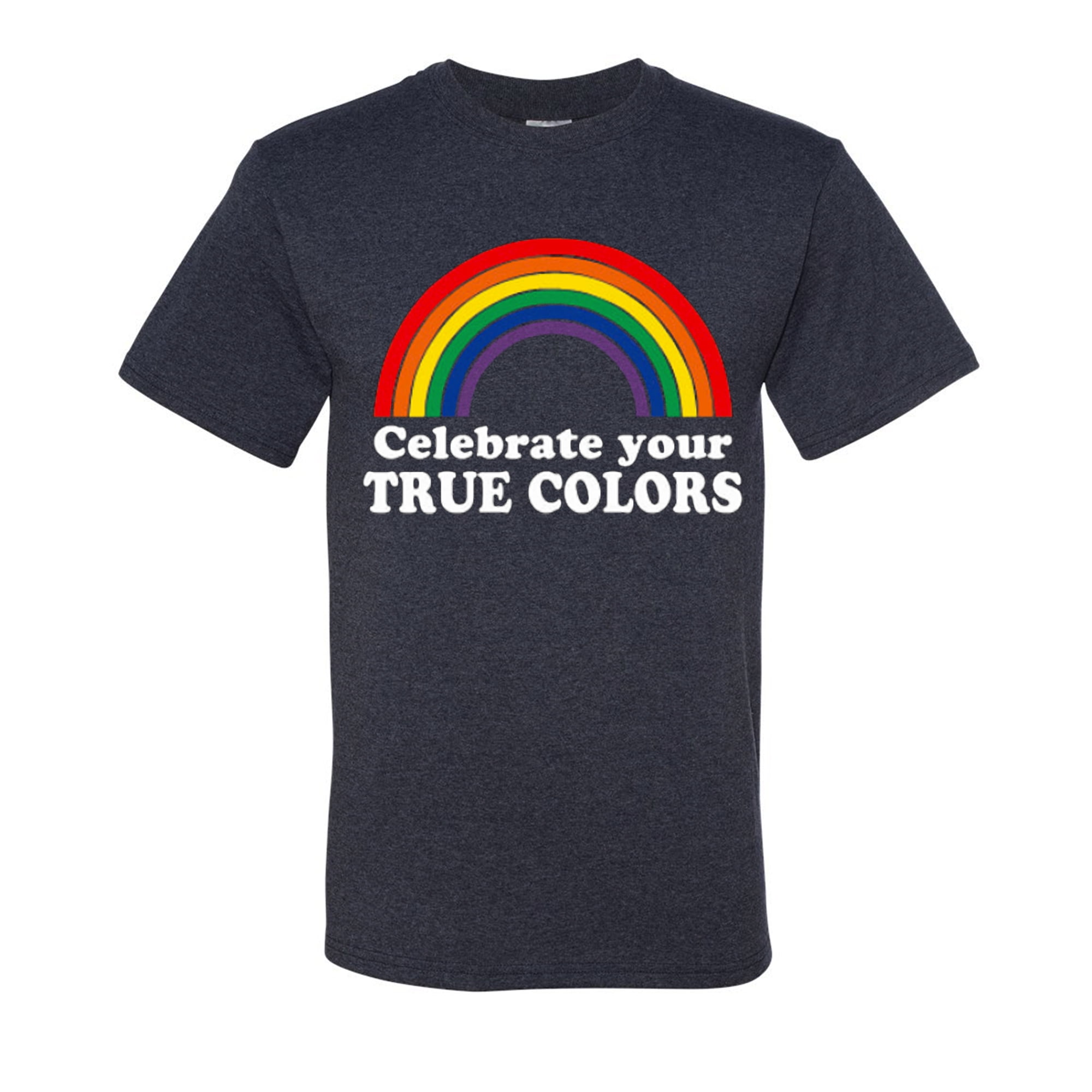 Celebrate Your True Colors LGBT Rainbow Pride Mens T-shirts , Vintage ...