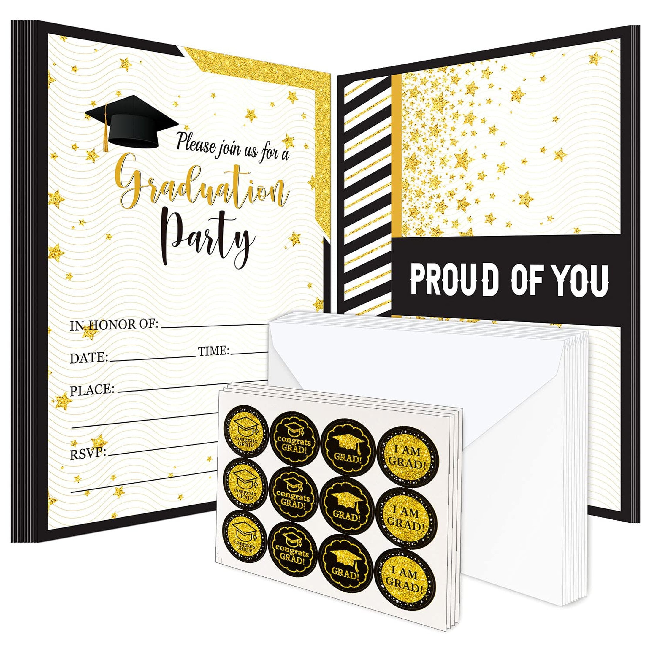Celebrate your achievement with our 35 Set Graduation Party Invitations ...