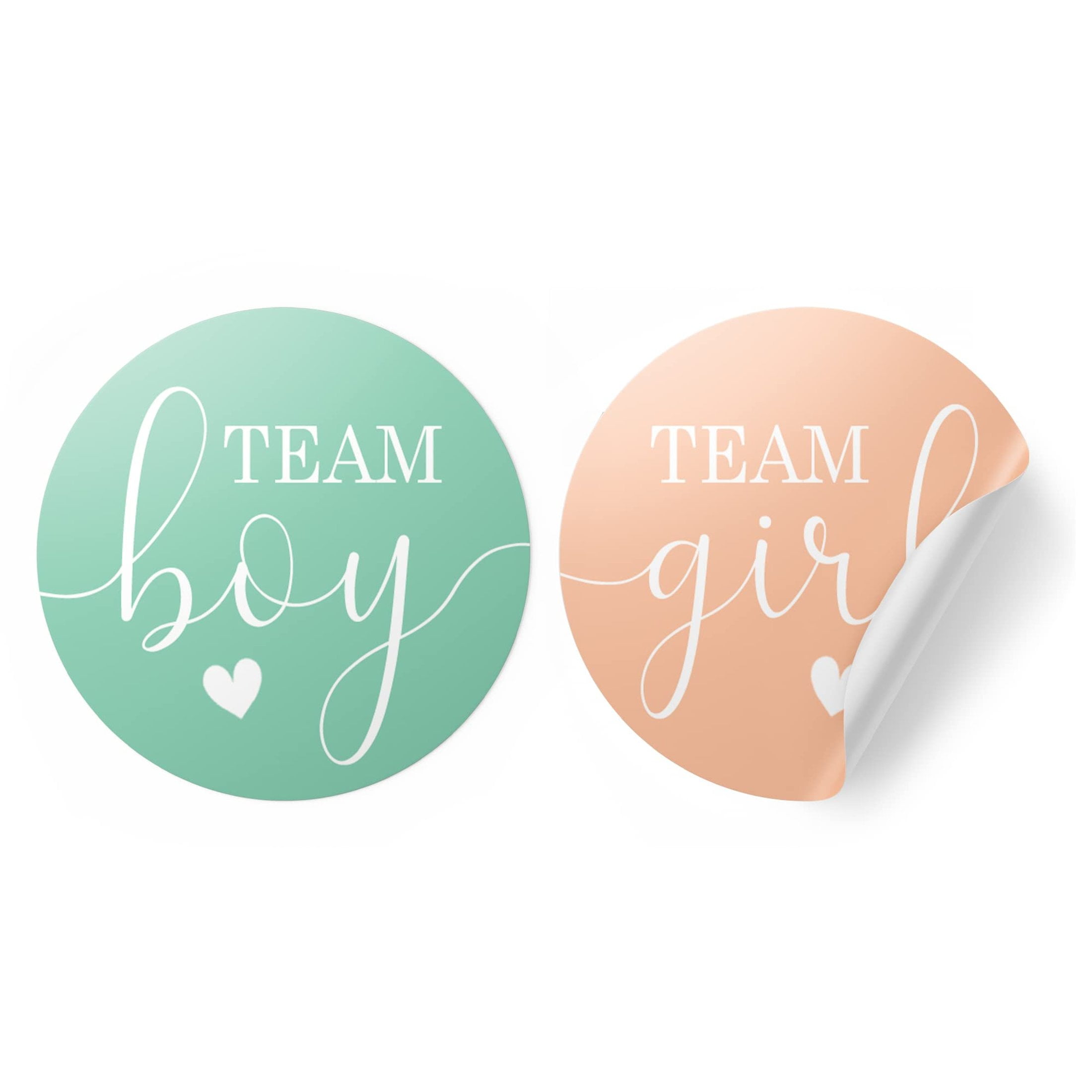Celebrate the big reveal with our Team Boy or Team Girl Stickers ...