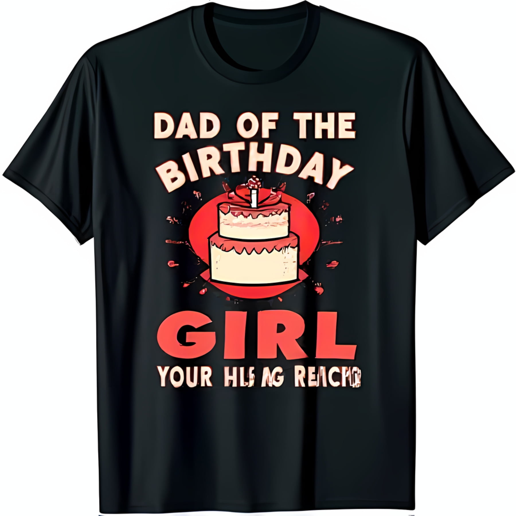 Celebrate in Style Black T-Shirt with Cheerful Graphic - Walmart.com