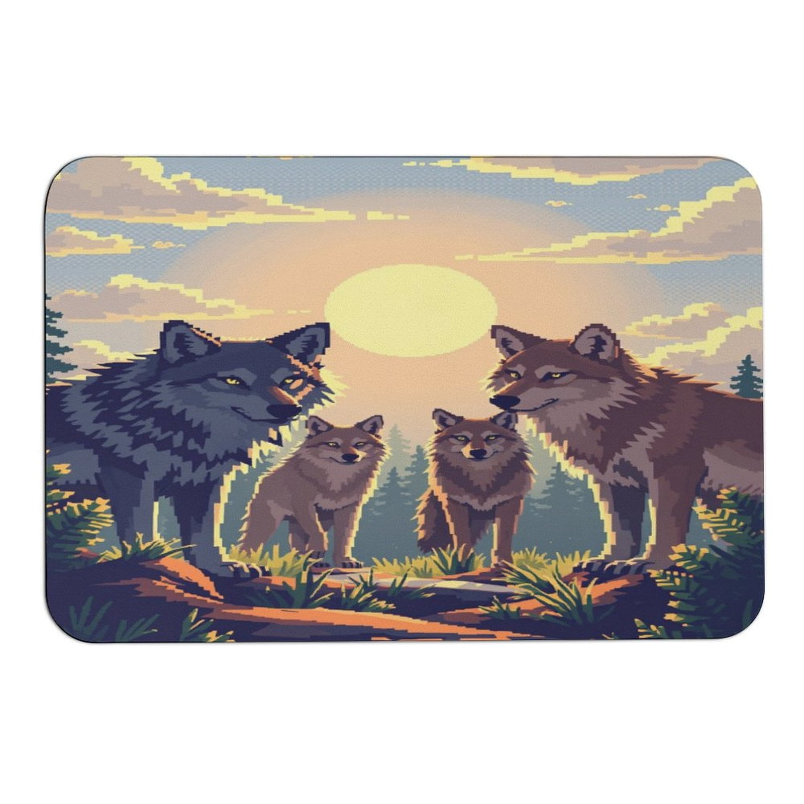 Celebrate with Wolves Kitchen Floor Mat Living Room Decor Carpet Home ...