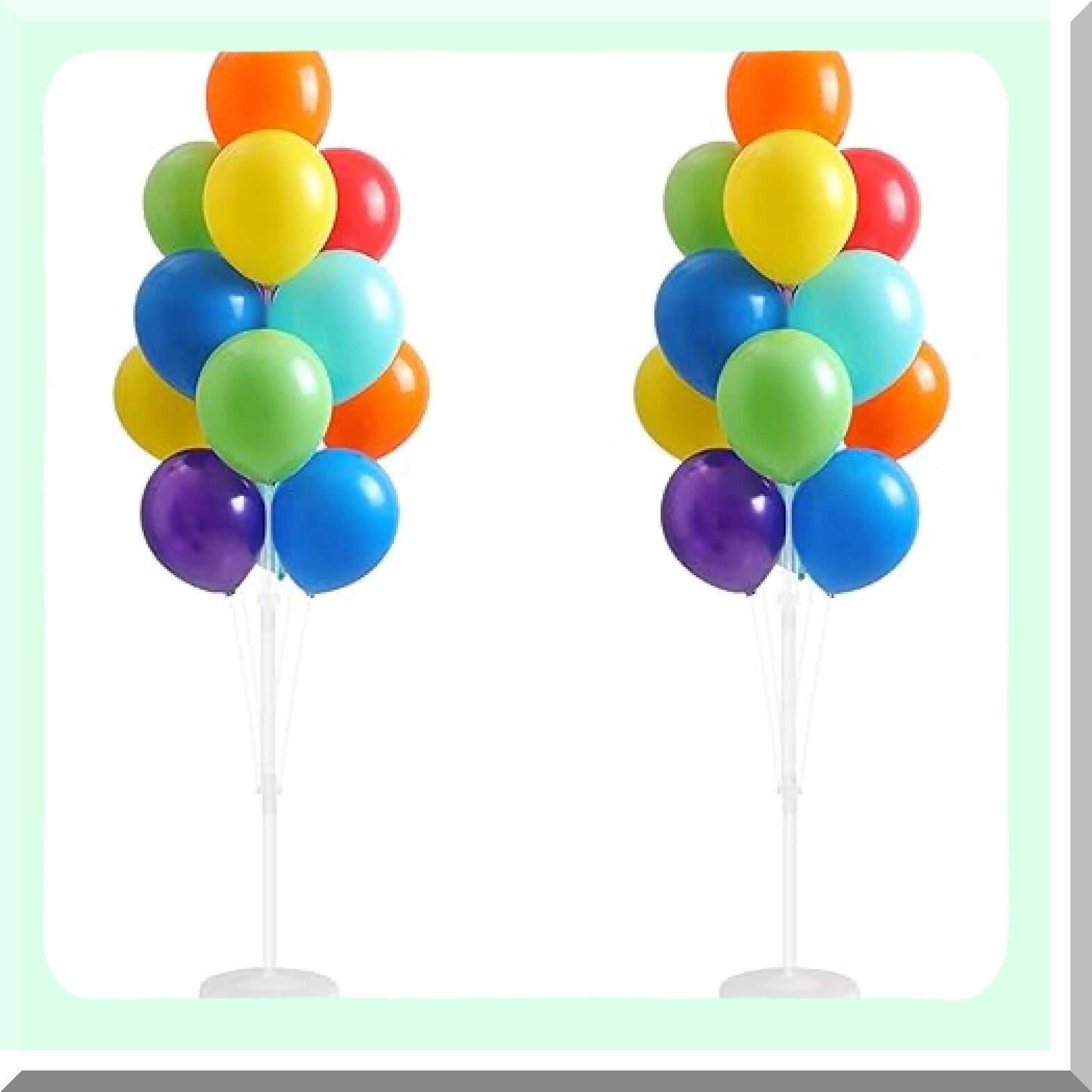 CelebrateX Balloon Tower Kit - Set of 2 | Floor Balloon Columns with ...