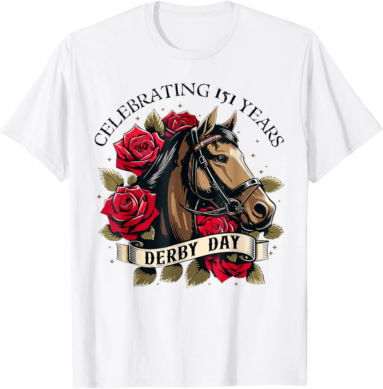Celebrating 151 Years Ky Derby Day Vintage Horse Racing Unisex T-Shirt ...