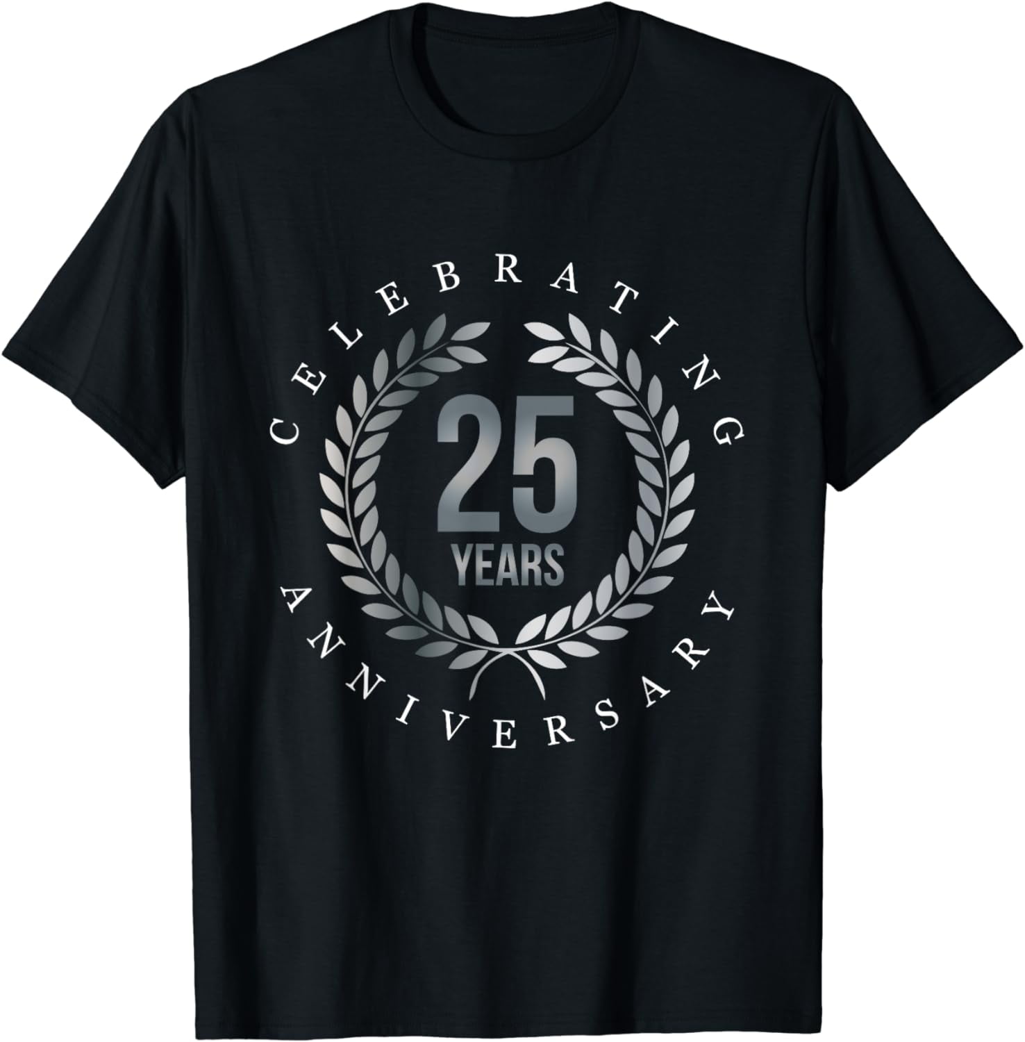 Celebrating 25 Years, 25th Anniversary Gift T-Shirt - Walmart.com