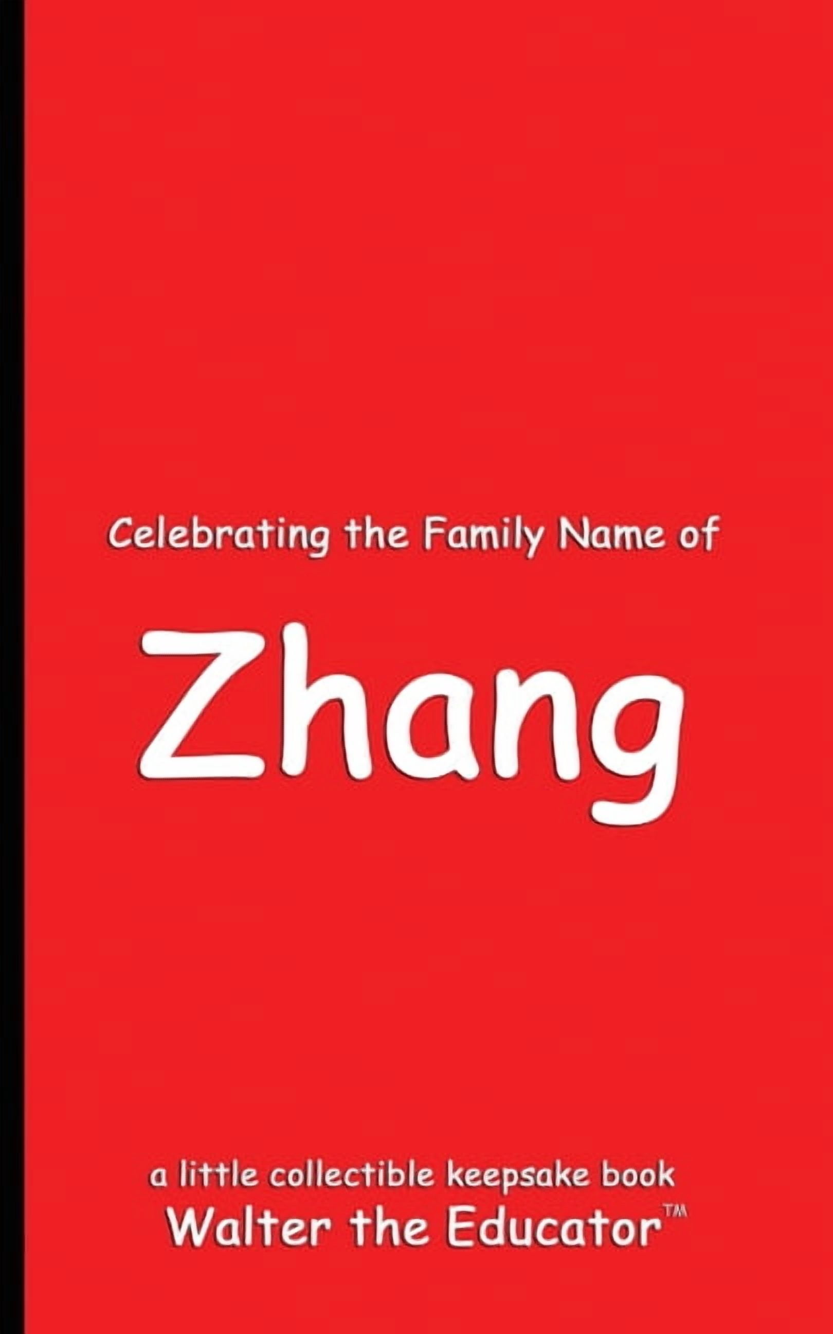 Celebrating Family Names Book Celebrating the Family Name of Zhang ...