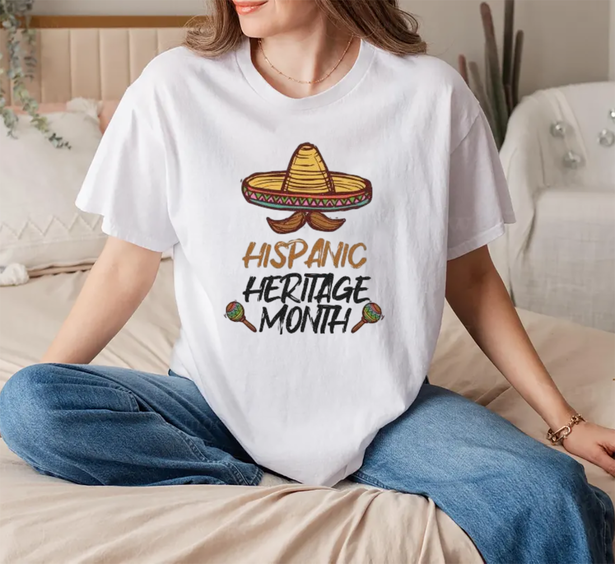 Celebrating Hispanic Heritage Month Proud Latino Unisex T-Shirt, up to ...