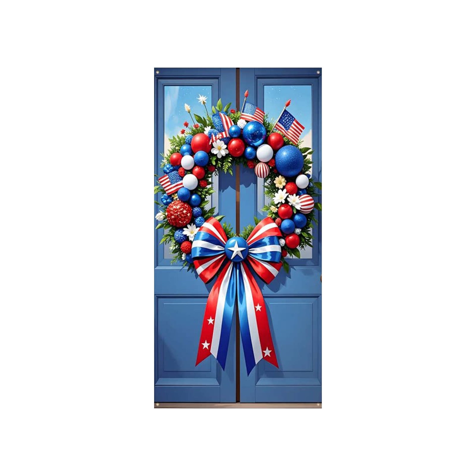 Celebrating Independence Day with Decorative Door Frames and Hanging ...