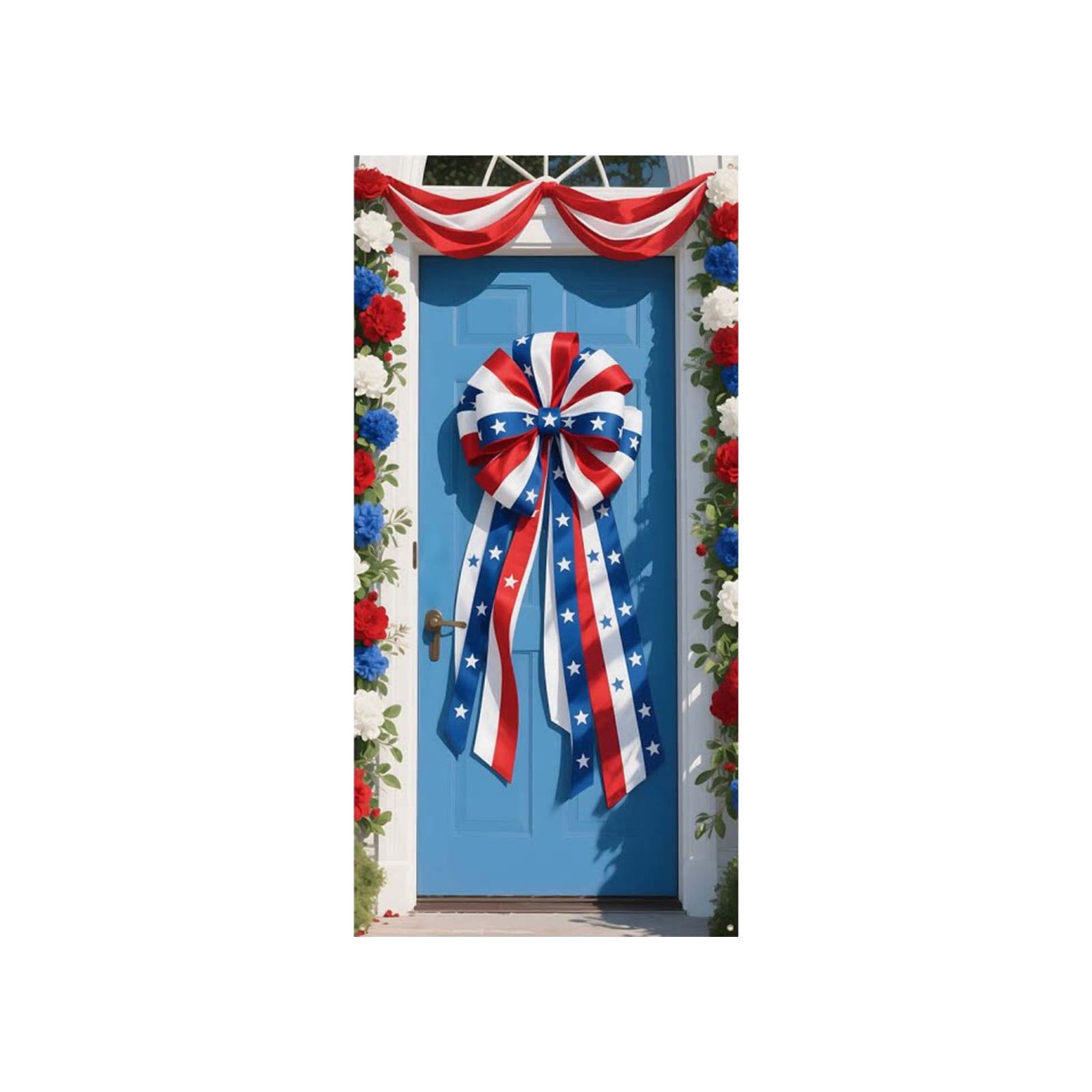 Celebrating Independence Day with Decorative Door Frames and Hanging ...