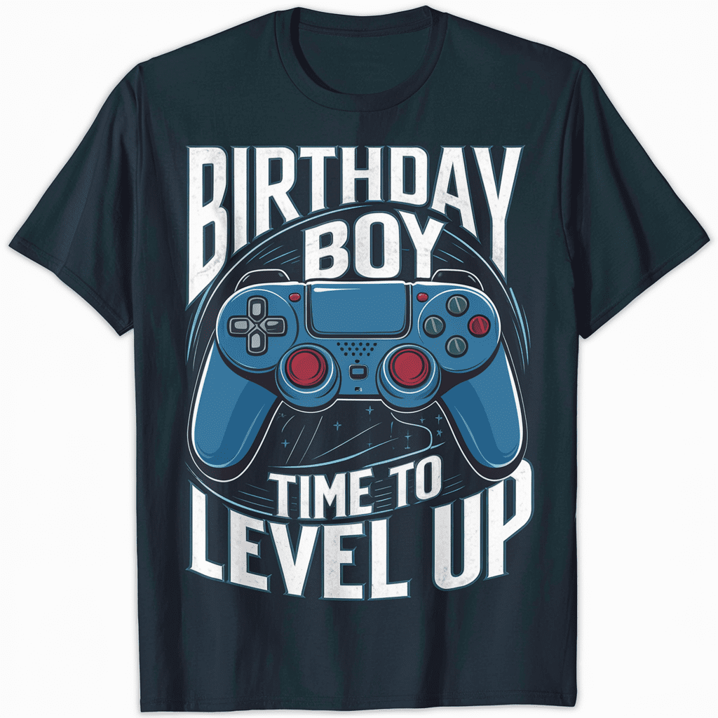 Celebrating Level Up Birthday Boy Tee - Walmart.com