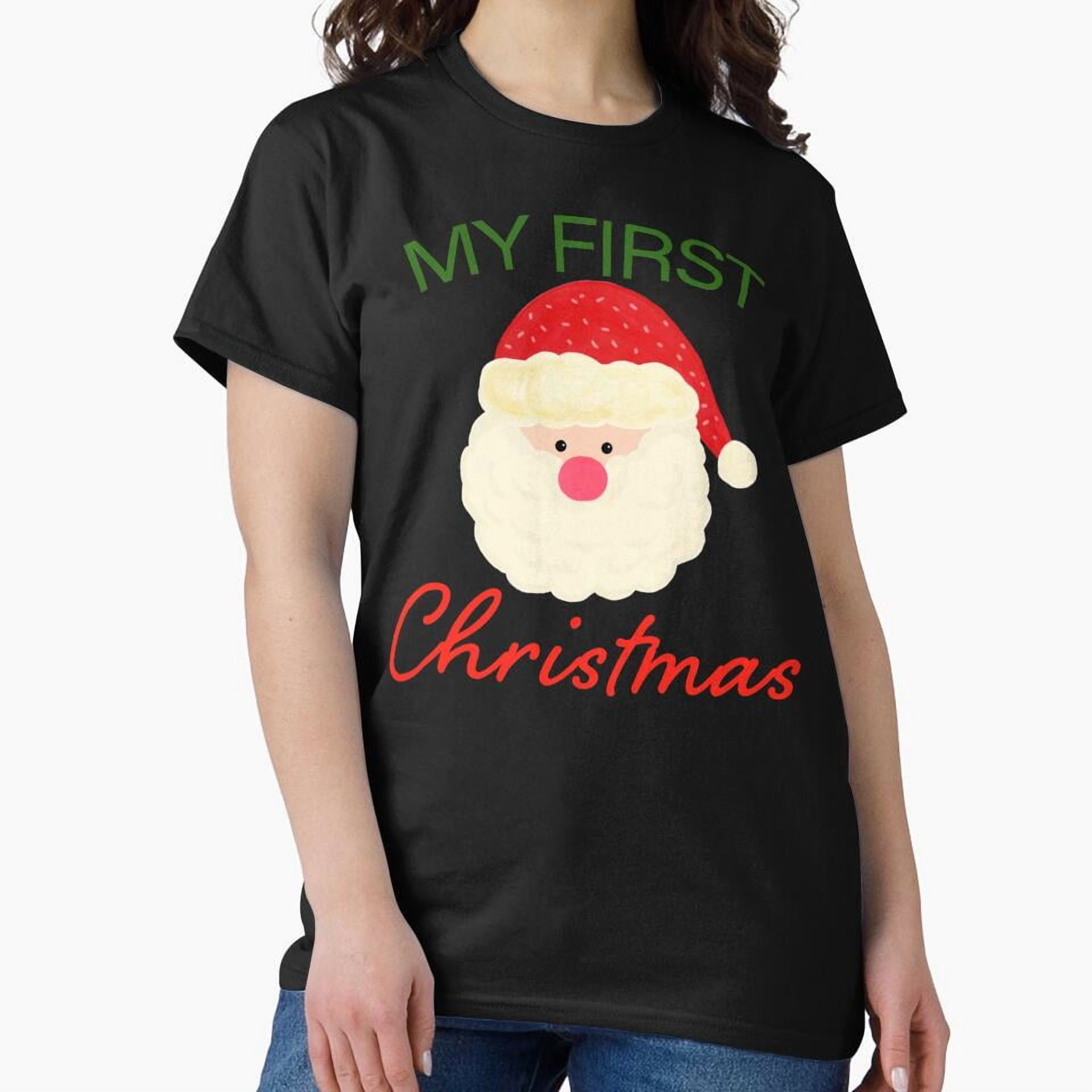 Celebrating The Milestone Of My Very First Christmas Unisex T-Shirt, up ...