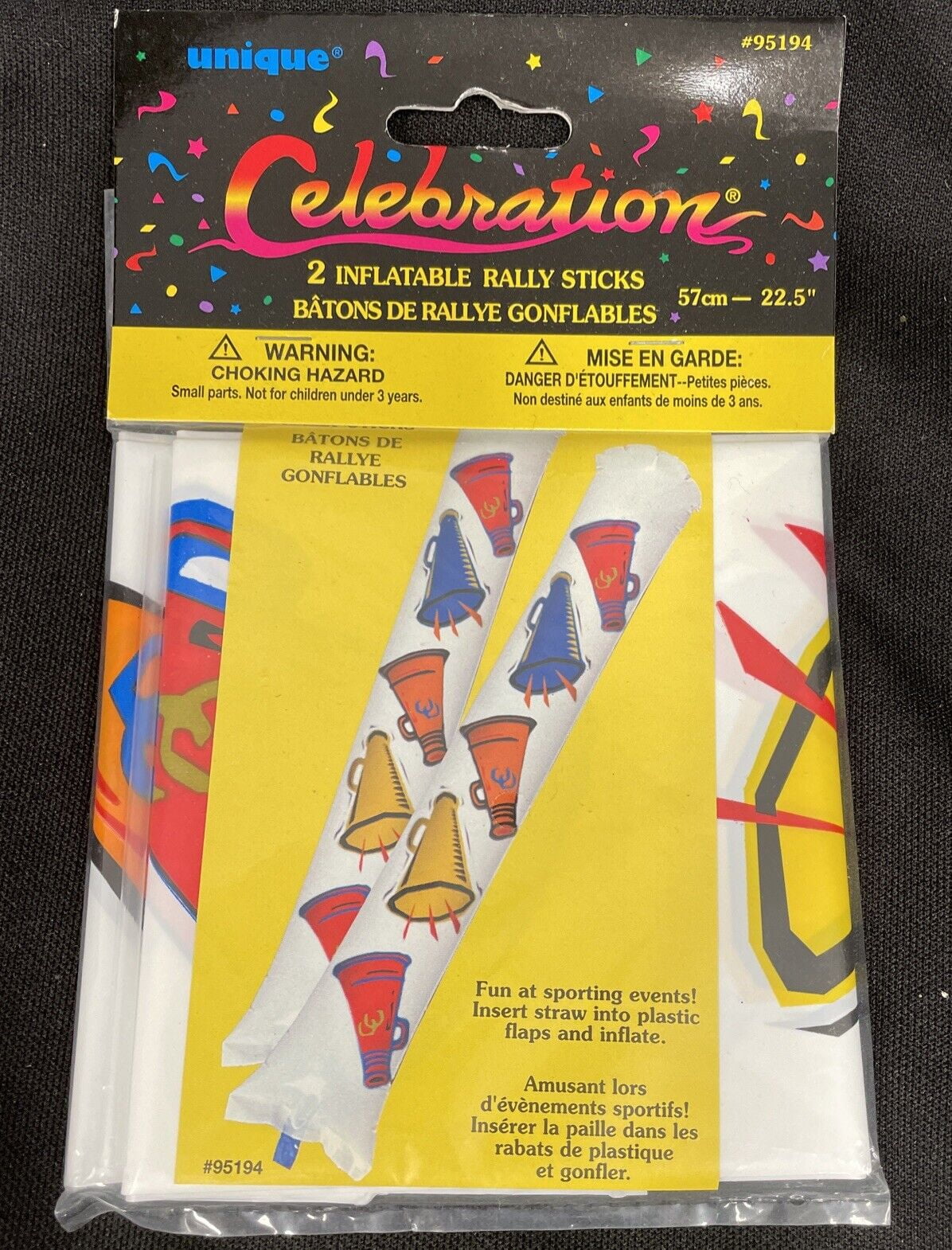 Celebration 2 Inflatable Rally Sticks - Walmart.com