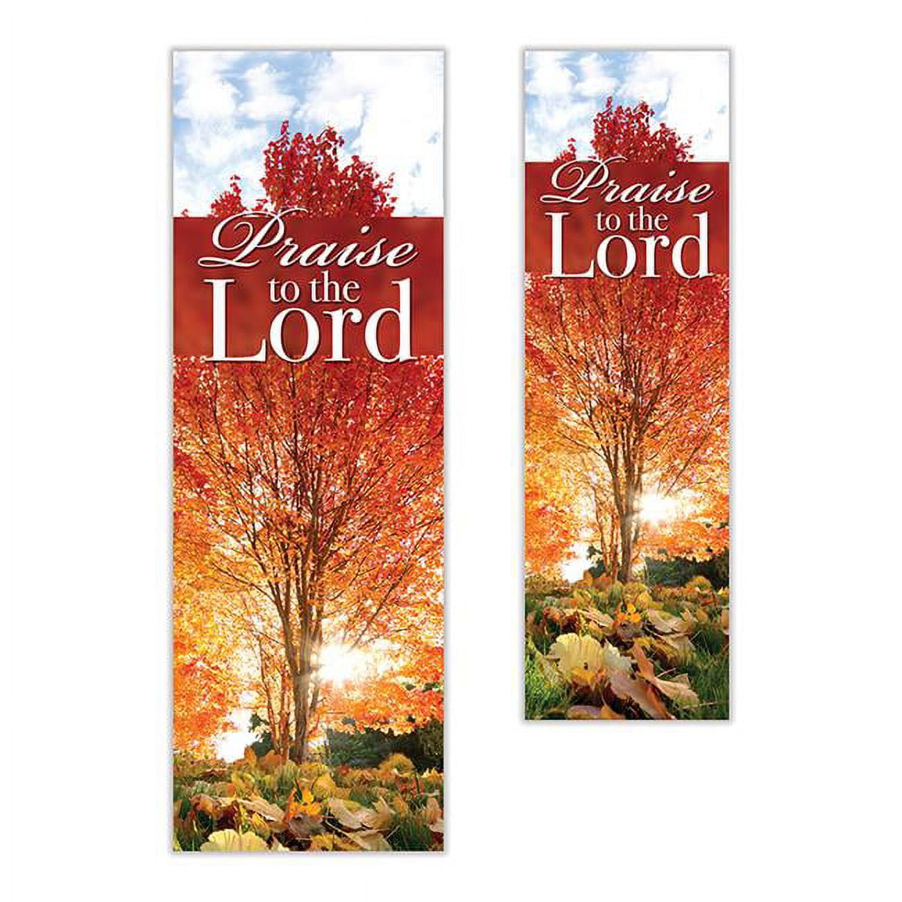 Celebration Banners 149410 Banner-Praise to the Lord with Pole Hems - 2 x 6 ft. - Walmart.com