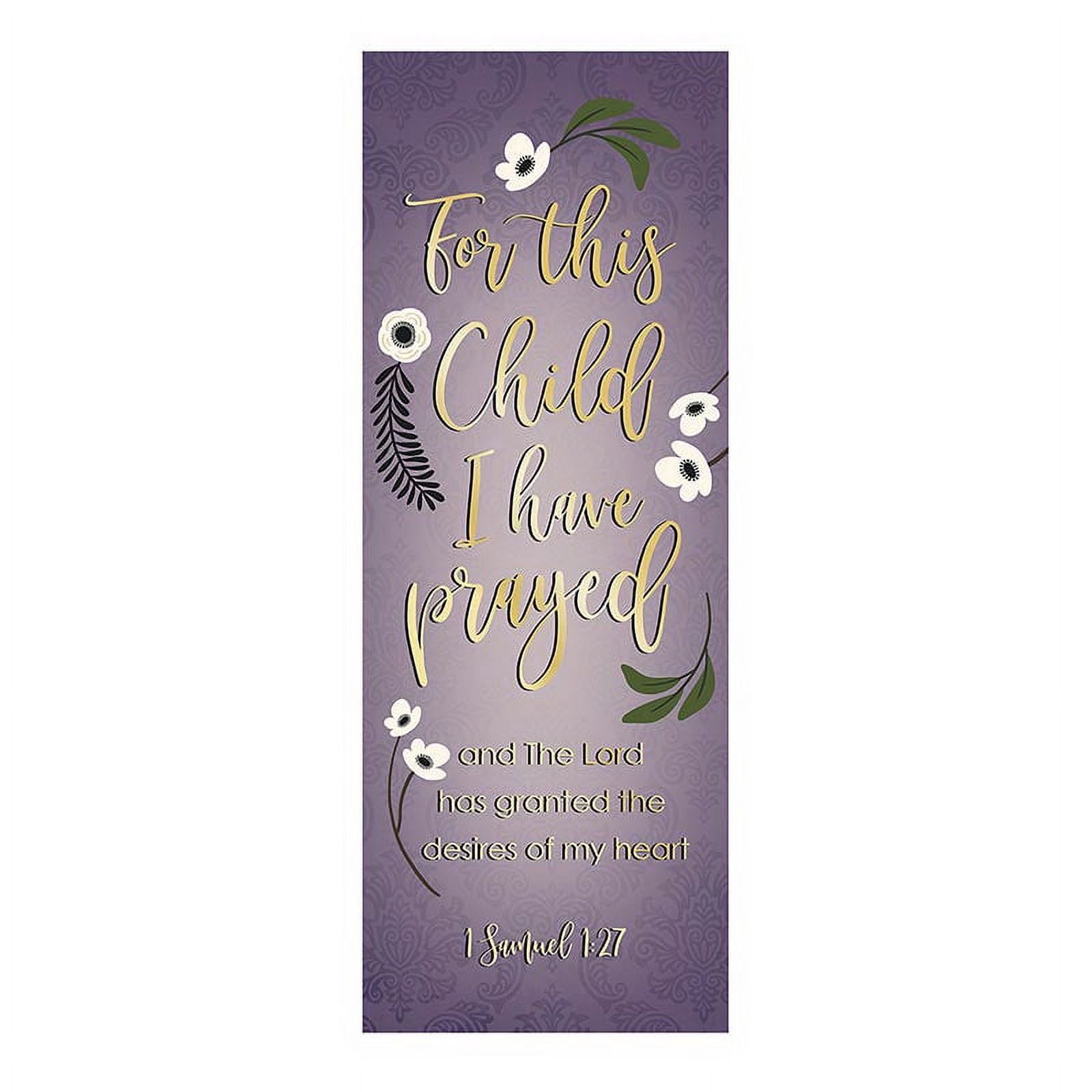 Celebration Banners L5480 For This Child I Have Prayed X-Stand Banner ...