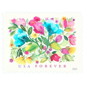 USPS Forever Stamps Booklet, 20 US Flag Postage Stamps, Valid for One ...