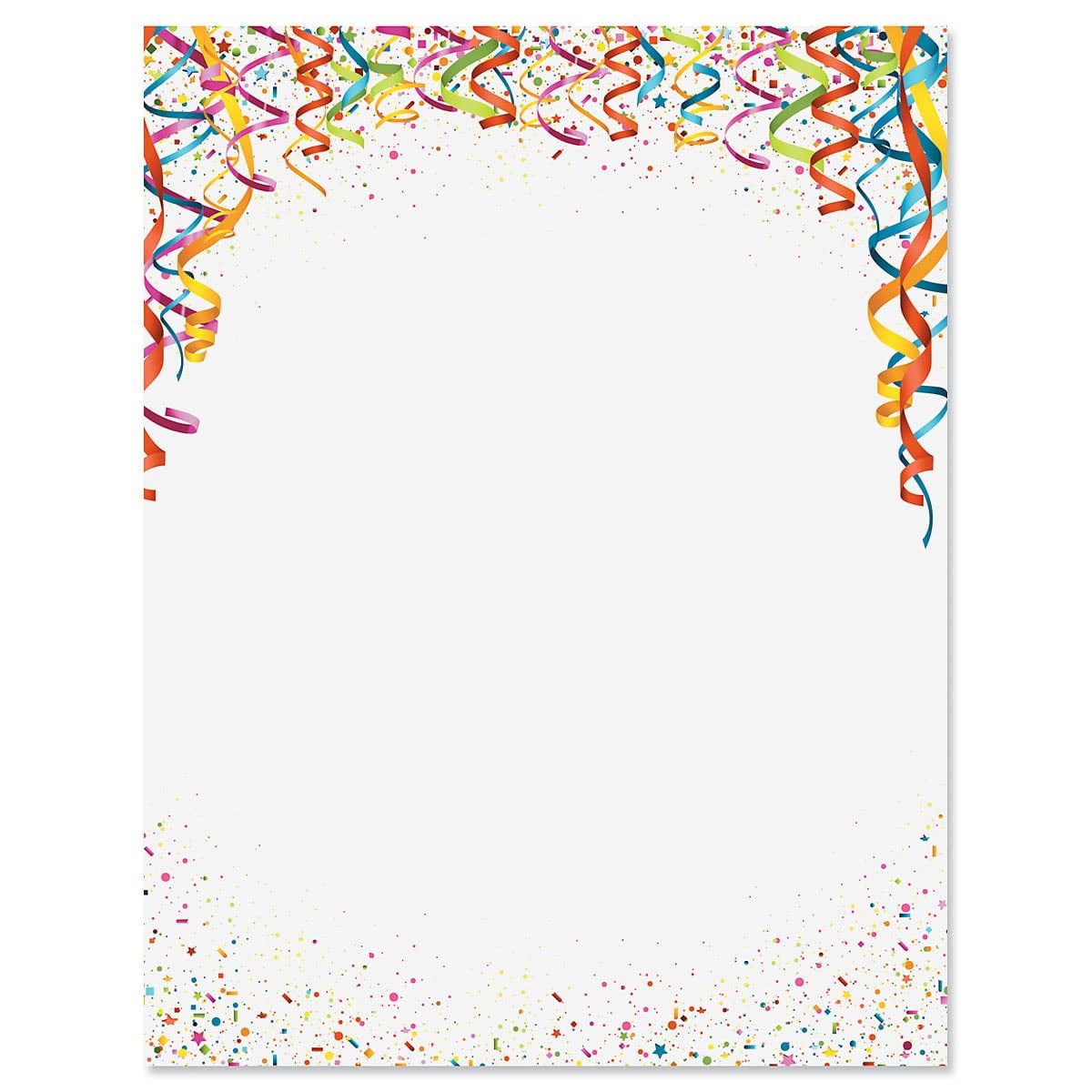Celebration Confetti Birthday Letter Papers - Set of 25, Birthday Party ...