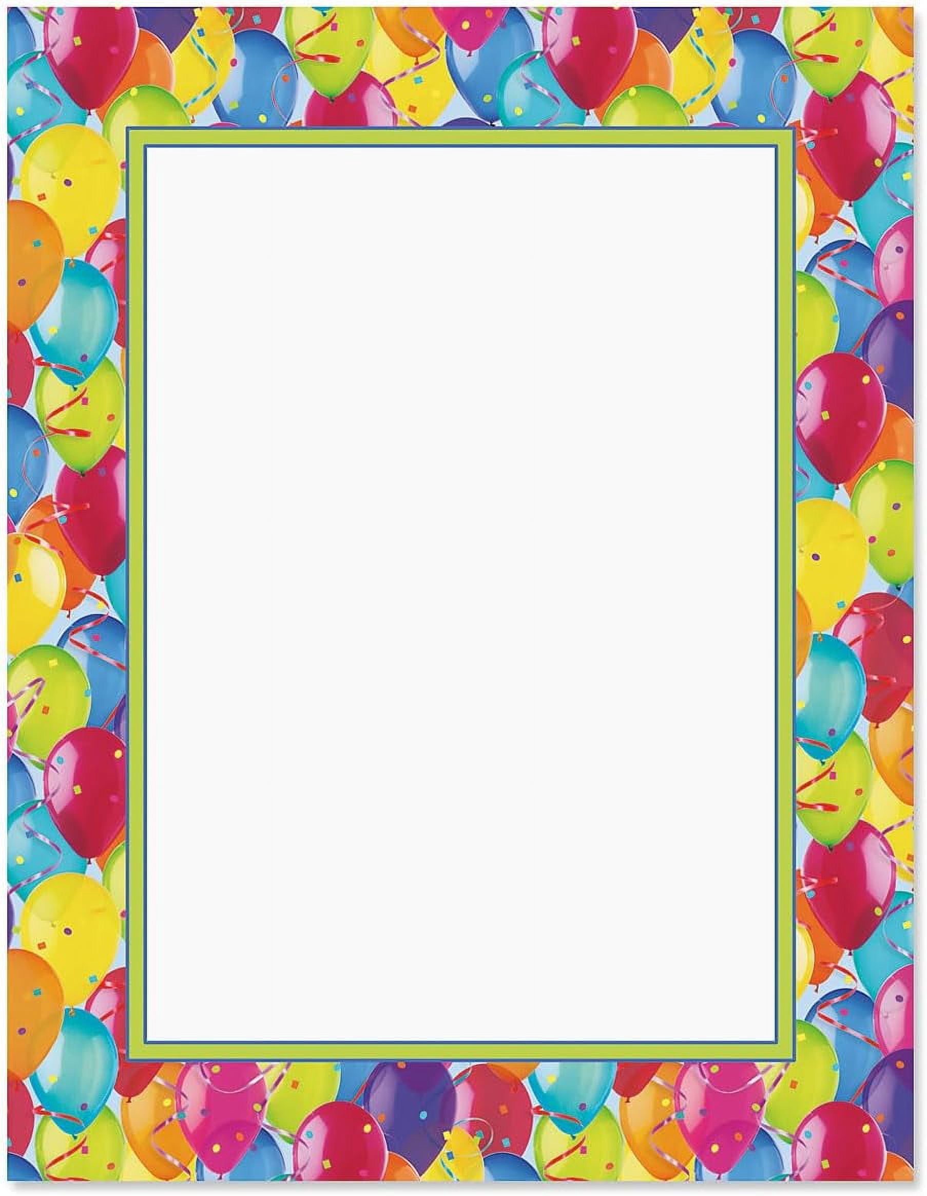 Celebration Confetti Letter Paper - Birthday Stationery Papers With ...