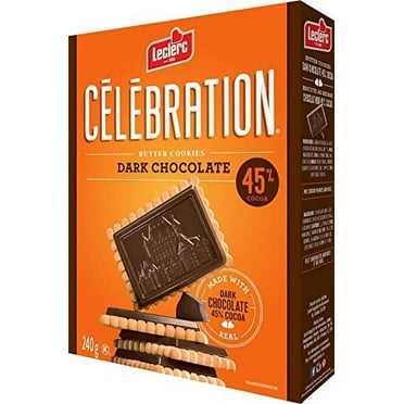 Leclerc Celebration Real Milk Chocolate Butter Cookies 240g, Imported ...