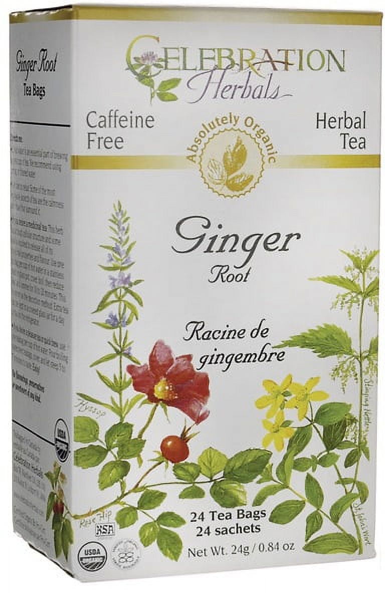 Celebration Herbals Ginger Root Tea Organic, 24 Ct - Walmart.com