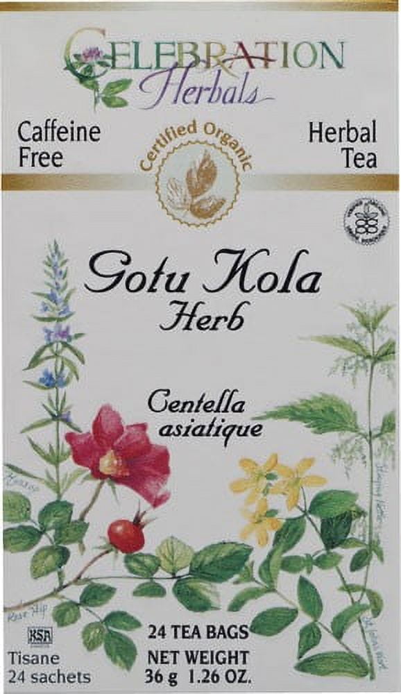 Celebration Herbals Gotu Kola Tea Organic, 24 Ct - Walmart.com