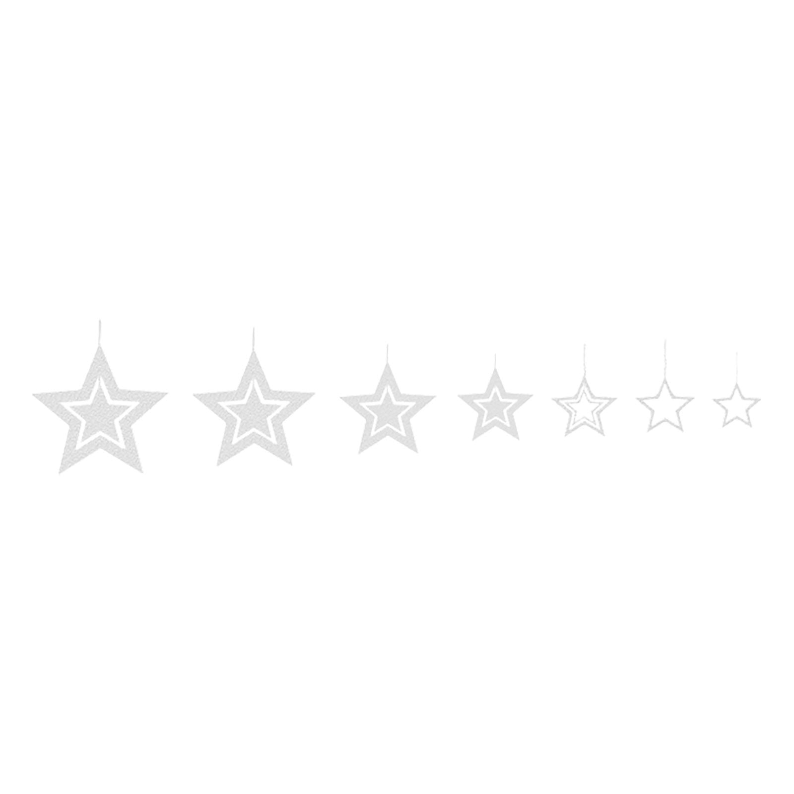Celebration Stars Cutouts Shining Glitter Foil Hanging Cardboard Stars ...