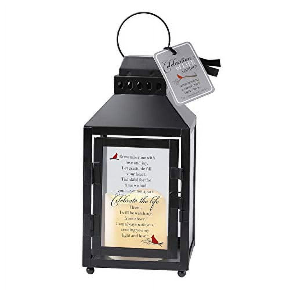 Sympathy Gift - Memorial Lantern with Flickering LED Candle ...