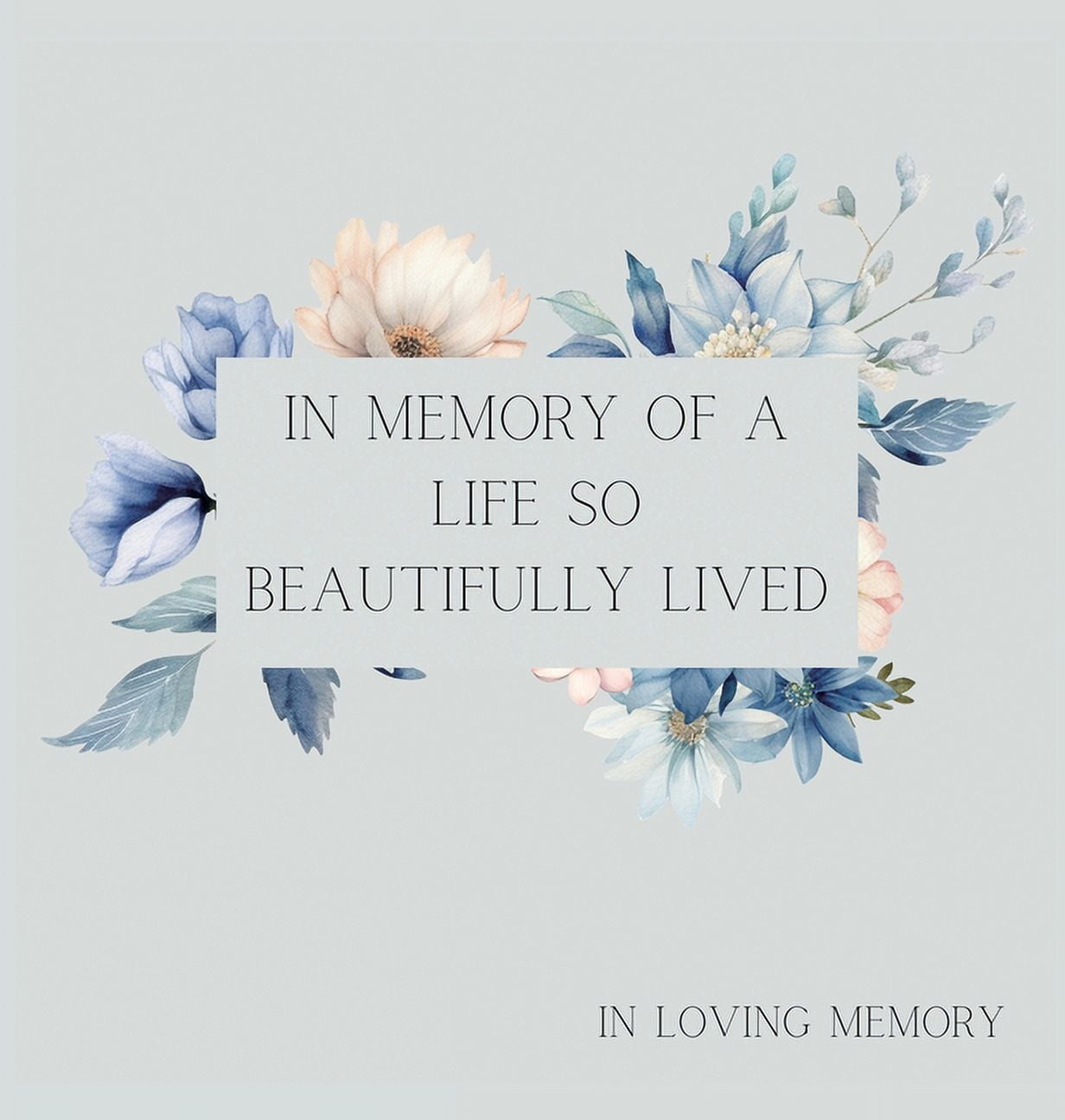 Celebration of life, funeral book, Condolence book to sign (Hardback ...