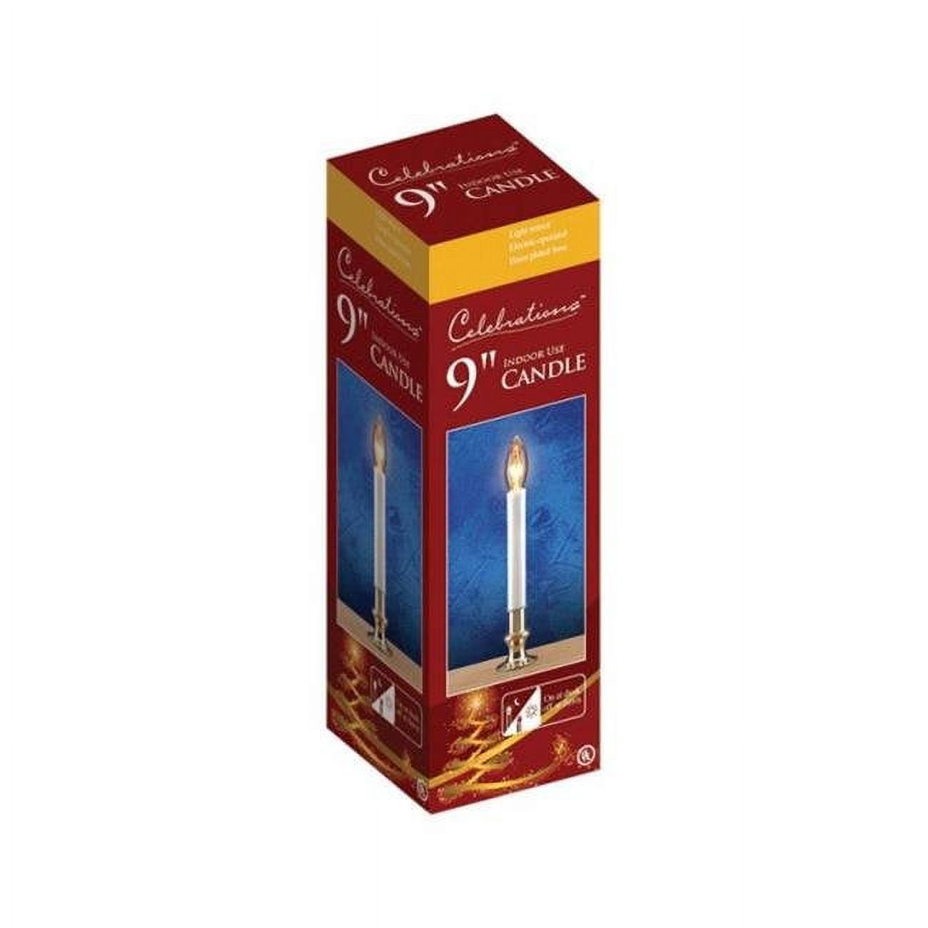 Celebrations Incandescent Sensor Taper Candle Clear - Walmart.com