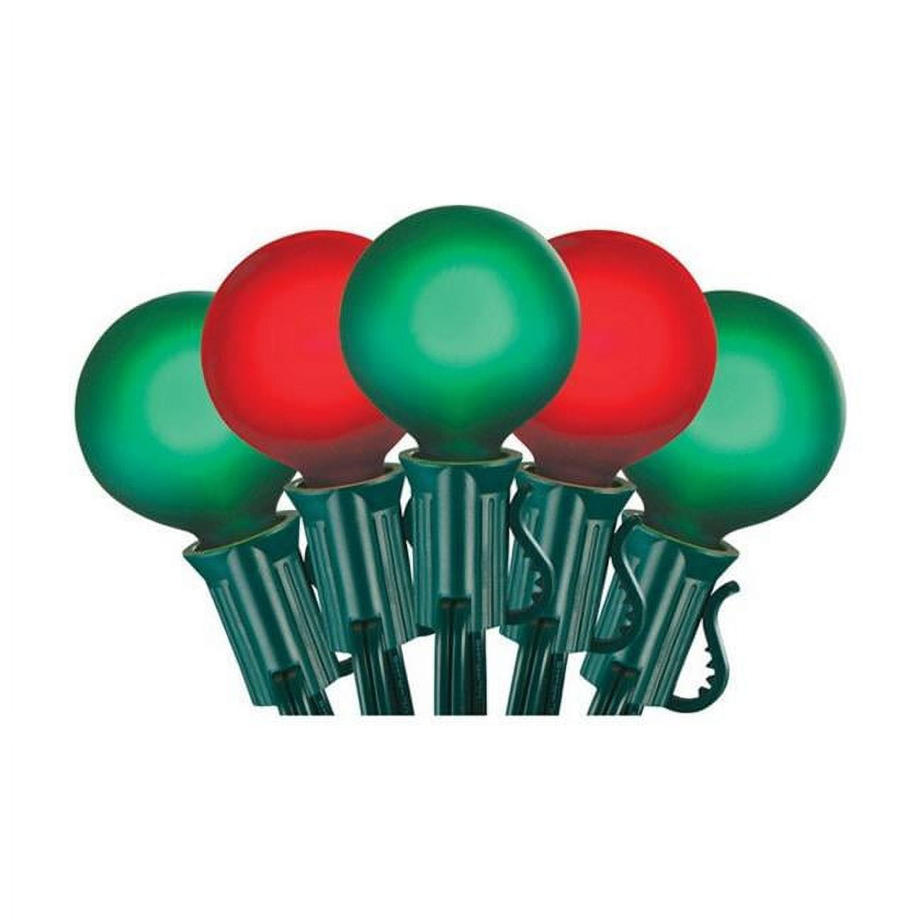 Celebrations 20232-71 Red-Green G40 Satin Globe Lights 25 Count ...