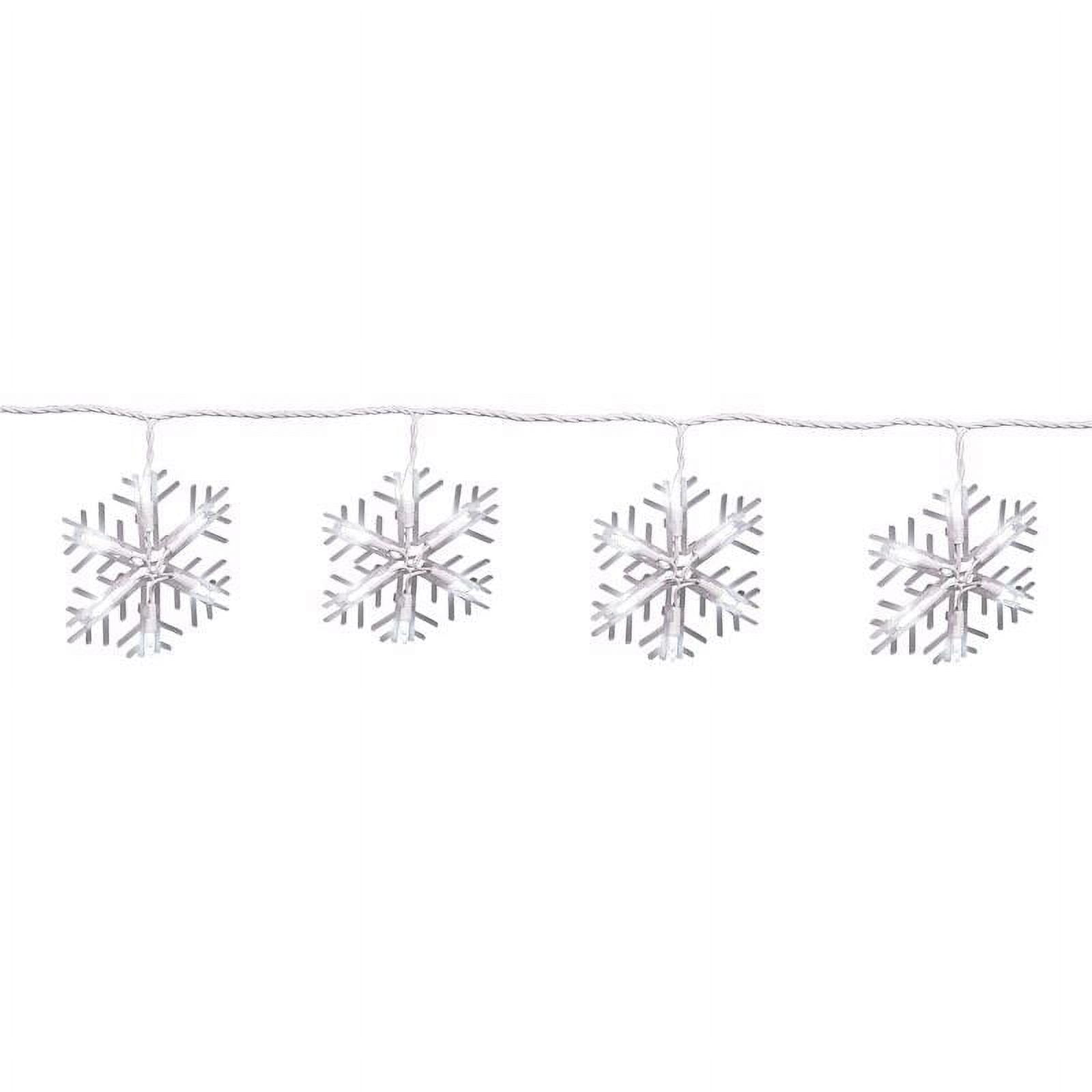 Celebrations LED Snowflake Dangler Christmas Lights, 10 Count, White ...