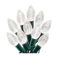 Celebrations Cool White LED Christmas Light Set, C9 Bulb, 25 Count for ...