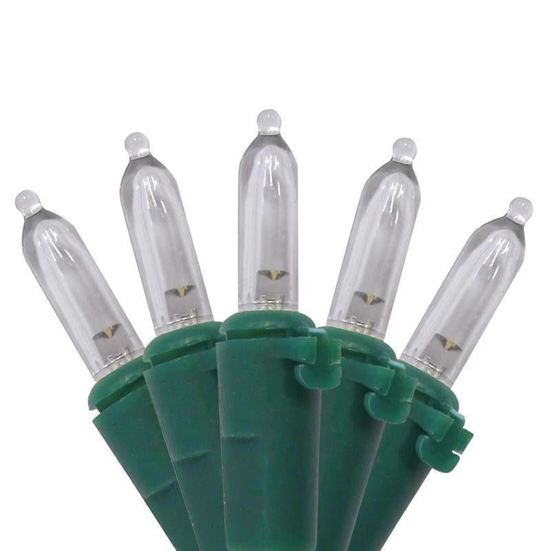 Celebrations LED Mini Warm White 50 ct String Christmas Lights 16 ft ...