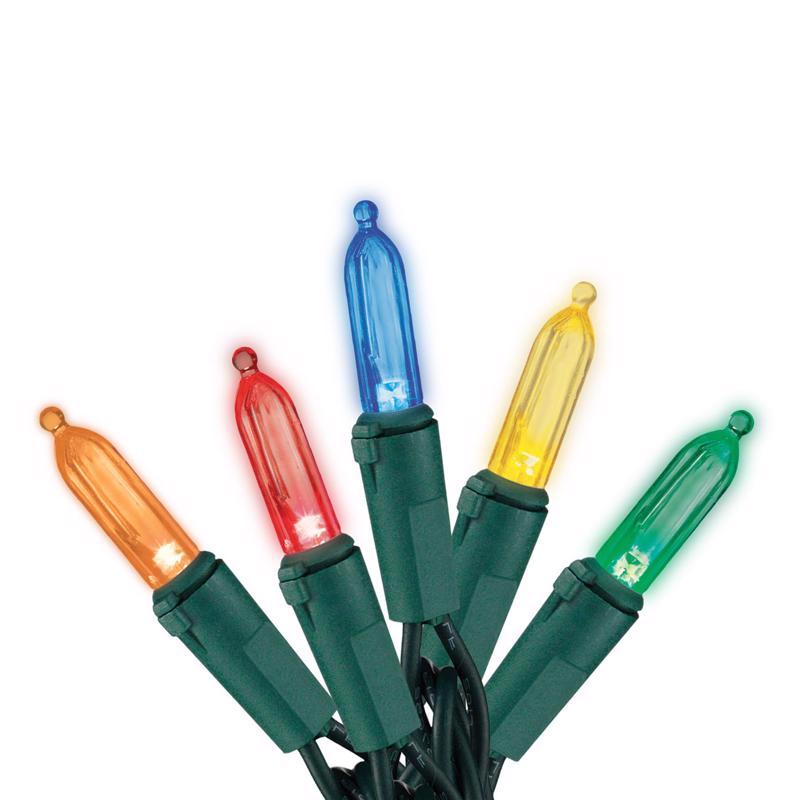 Celebrations 9086243 33 ft. LED Mini String Christmas Lights, Multi ...
