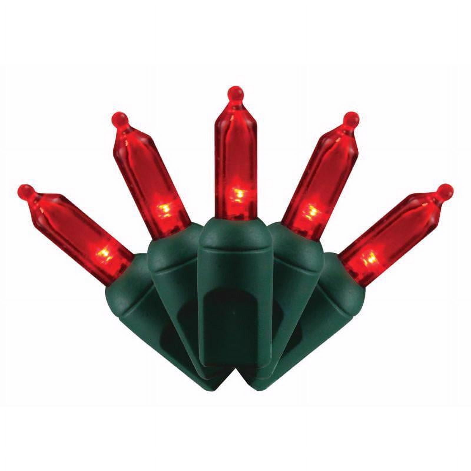 Celebrations Platinum LED T5 Red 50 ct String Christmas Lights 25 ft ...