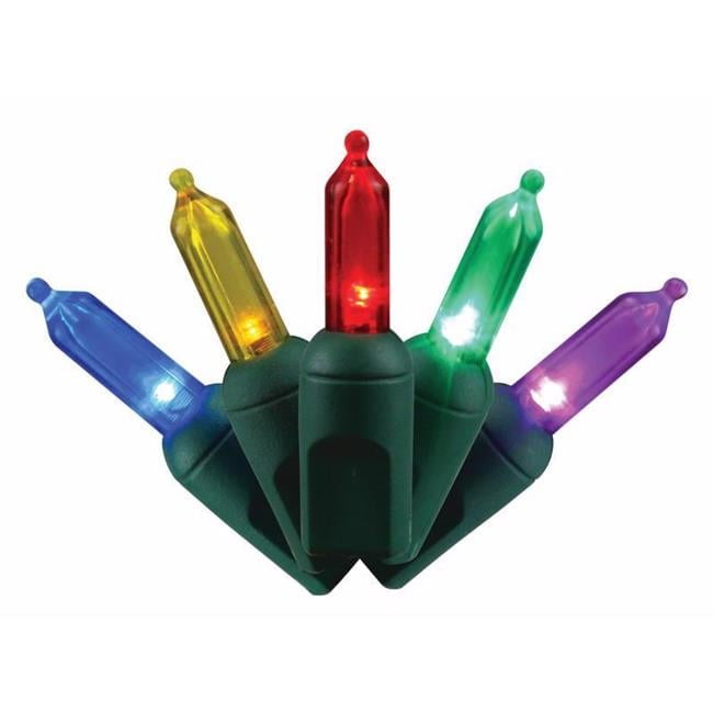Celebrations Platinum LED T5 Multicolored 50 ct String Christmas Lights ...