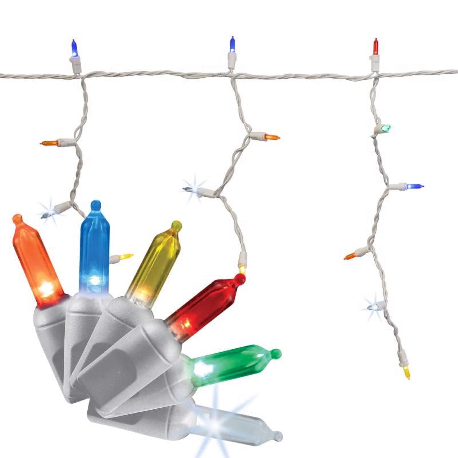 Celebrations Platinum LED T5 Flashing Bulb Icicle Christmas Lights ...